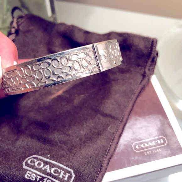 Coach | Jewelry | Coach Signature C Bangle Bracelet | Poshmark